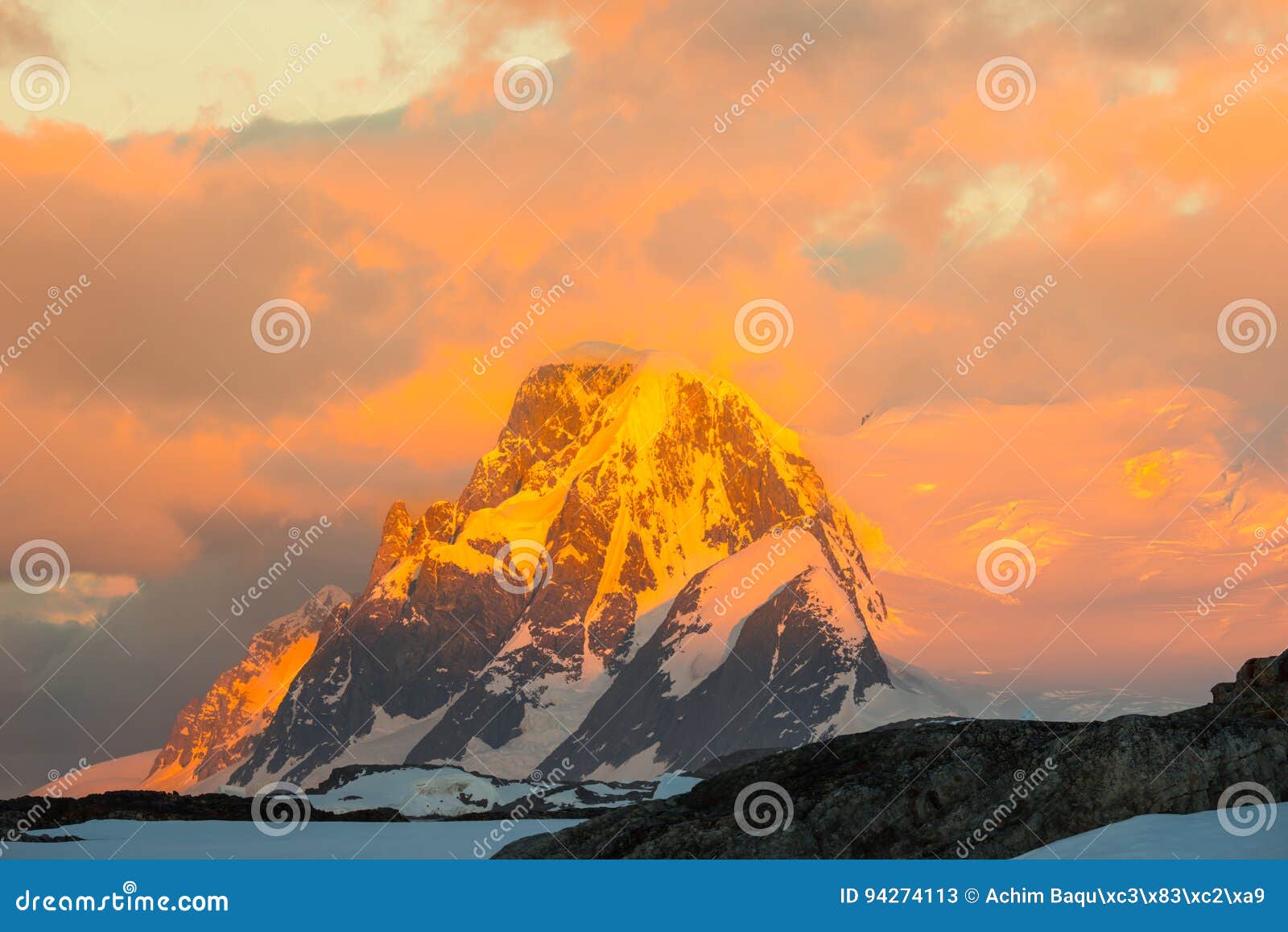 Alpine glow stock image. Image of environment, arctic - 94274113