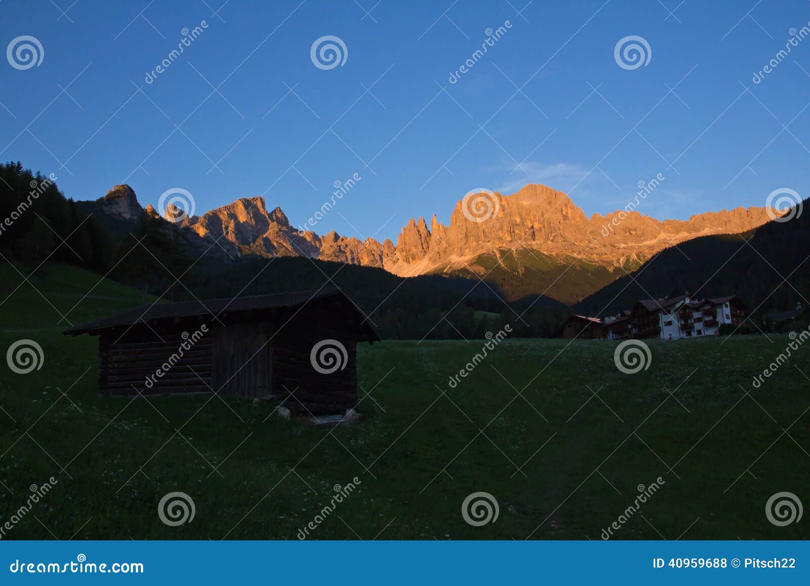 Alpine glow stock photo. Image of hiking, hike, landscape - 40959688