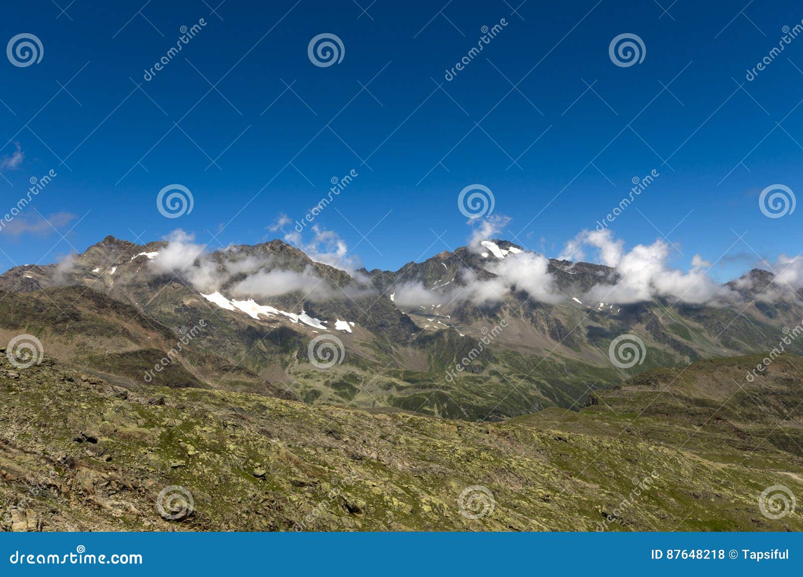 Alpine highlands stock photo. Image of alpine, alps, apline - 87648218