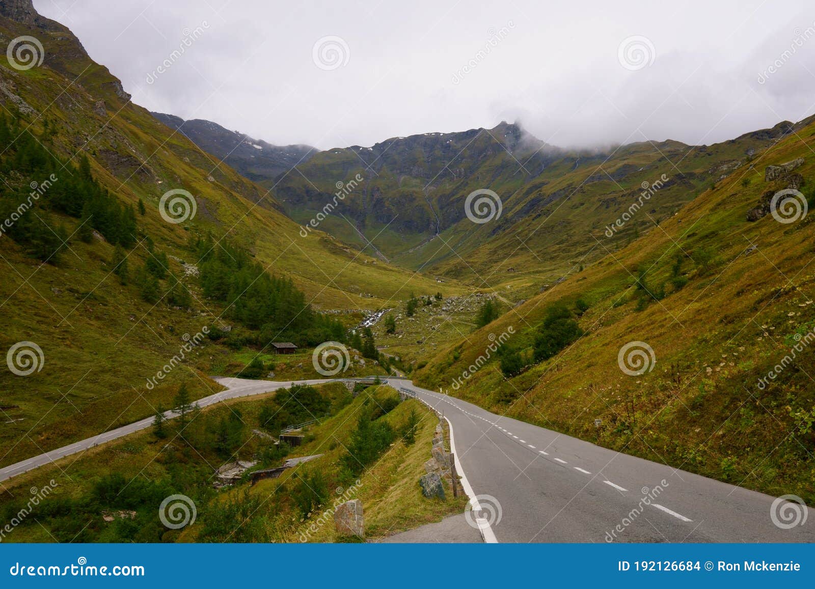 Alpine Highway stock photo. Image of austria, grazing - 192126684