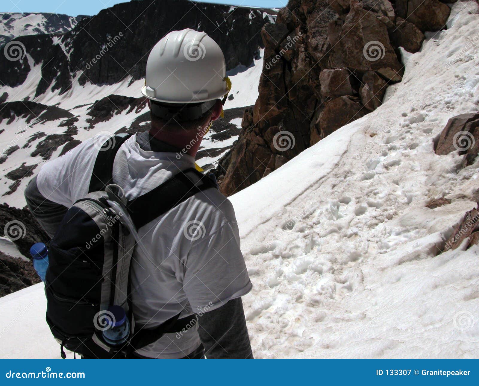 Alpine Hiking - Granite Peak Stock Image - Image of avalanche, glacier ...