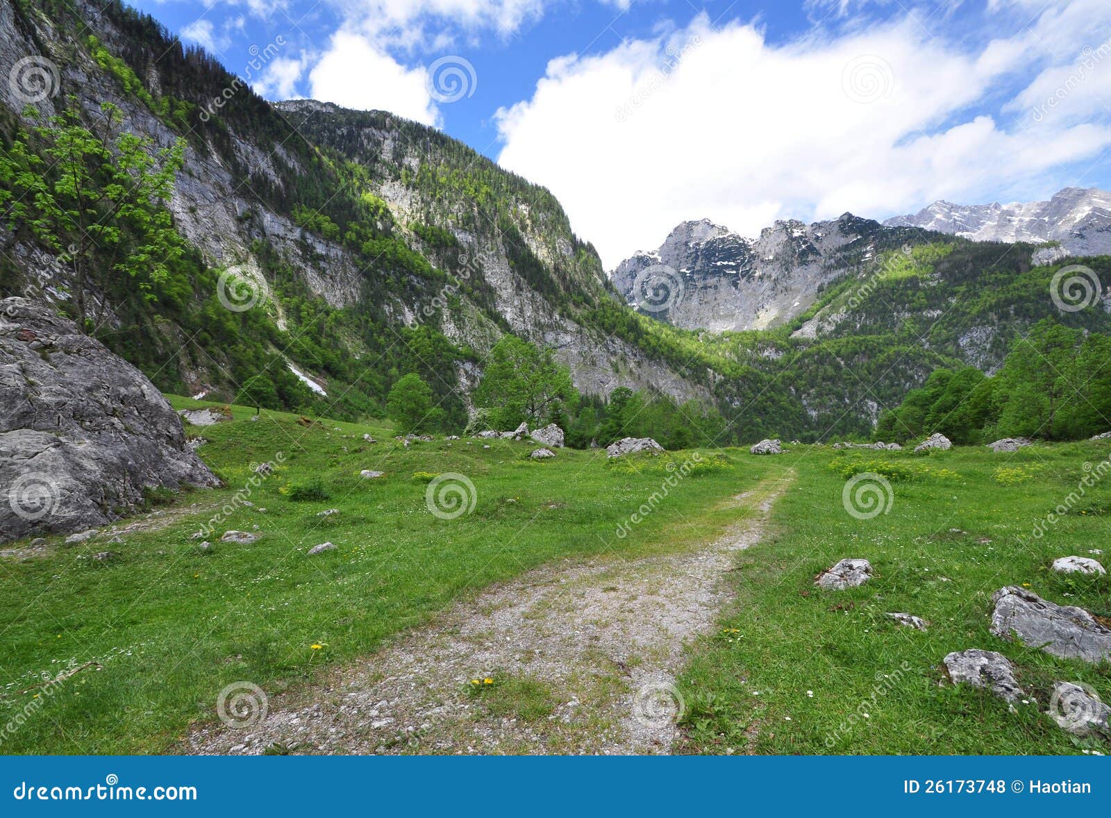Alpine Hiking Trail stock photo. Image of rocky, path - 26173748