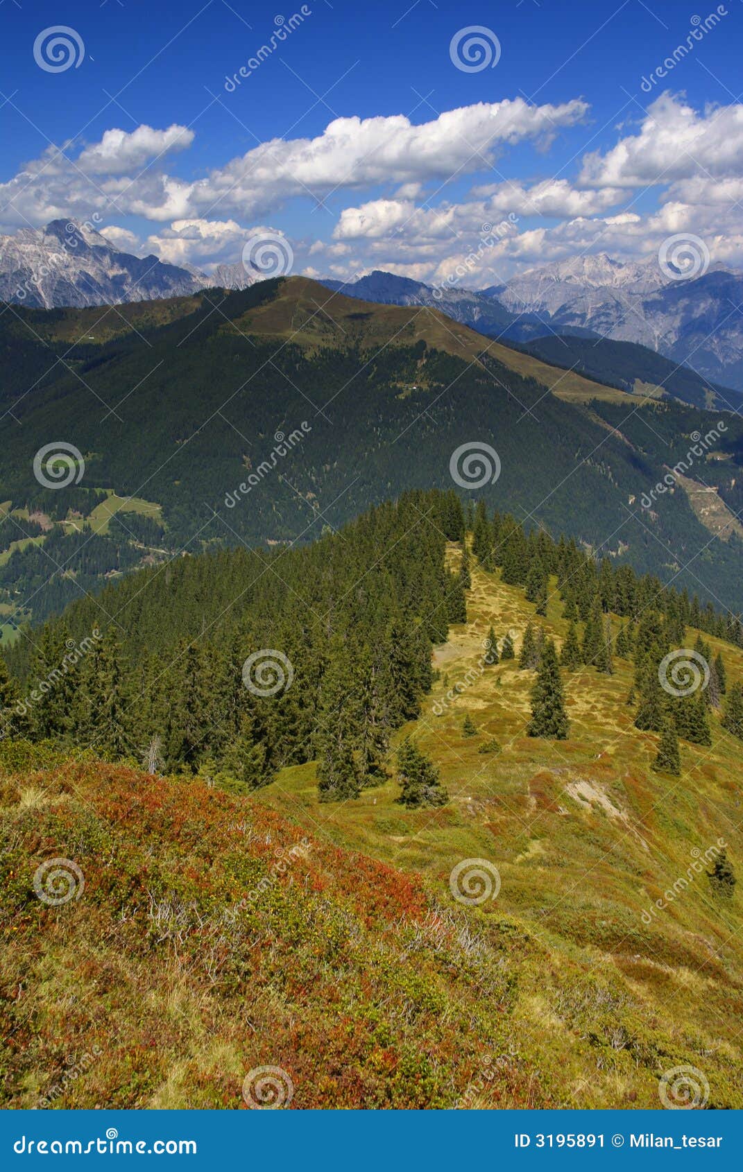Alpine hills stock image. Image of cloudy, mountain, beautiful - 3195891