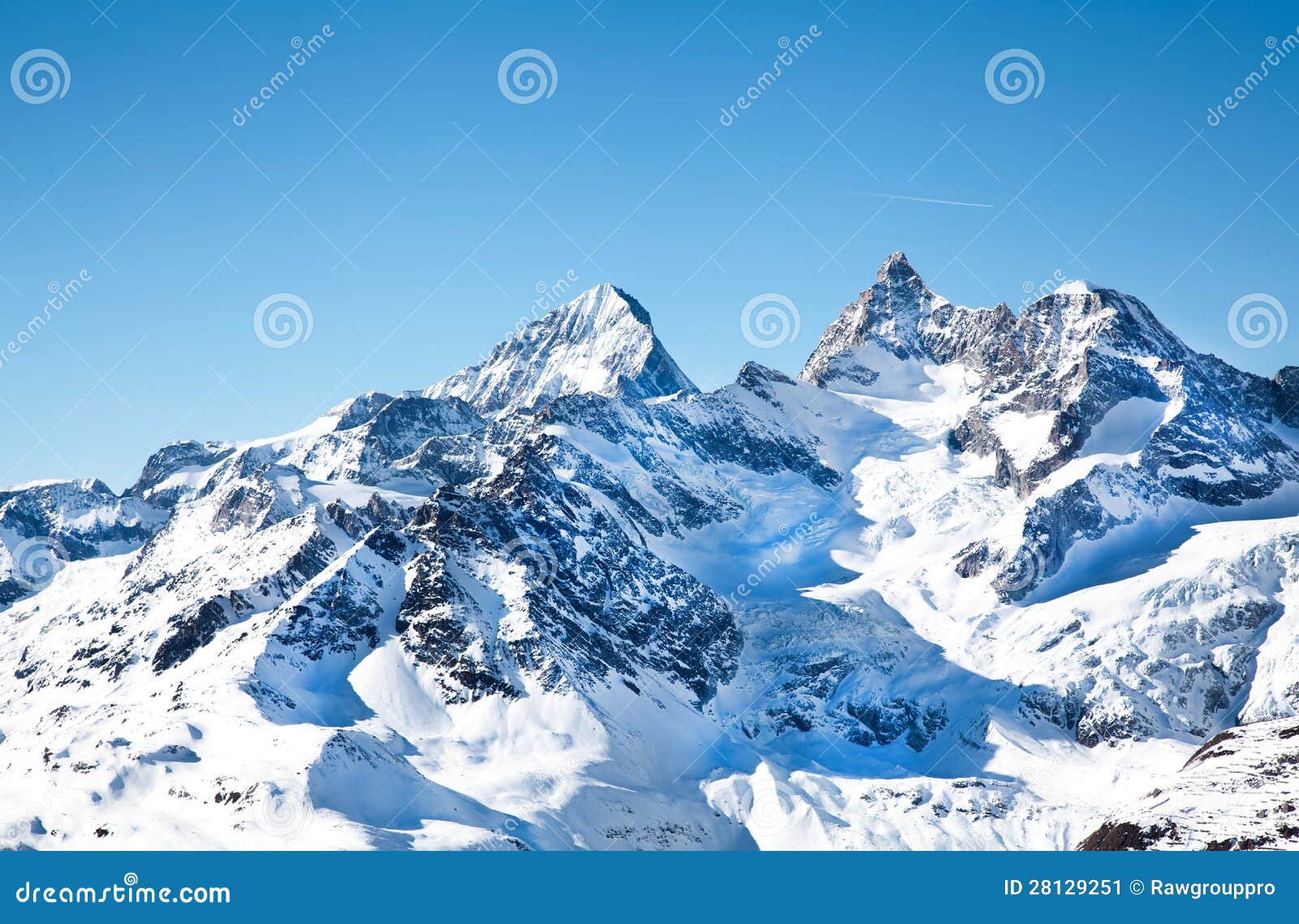 Alpine hills in snow stock image. Image of apex, europe - 28129251