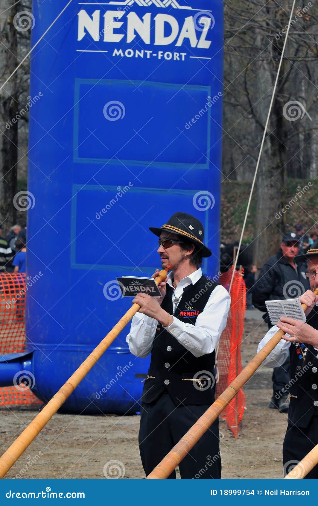 Alpine Horn player editorial stock image. Image of alpine - 18999754