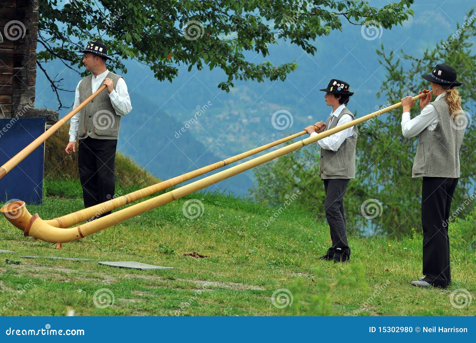 Alpine Horns editorial image. Image of woodwind, group - 15302980
