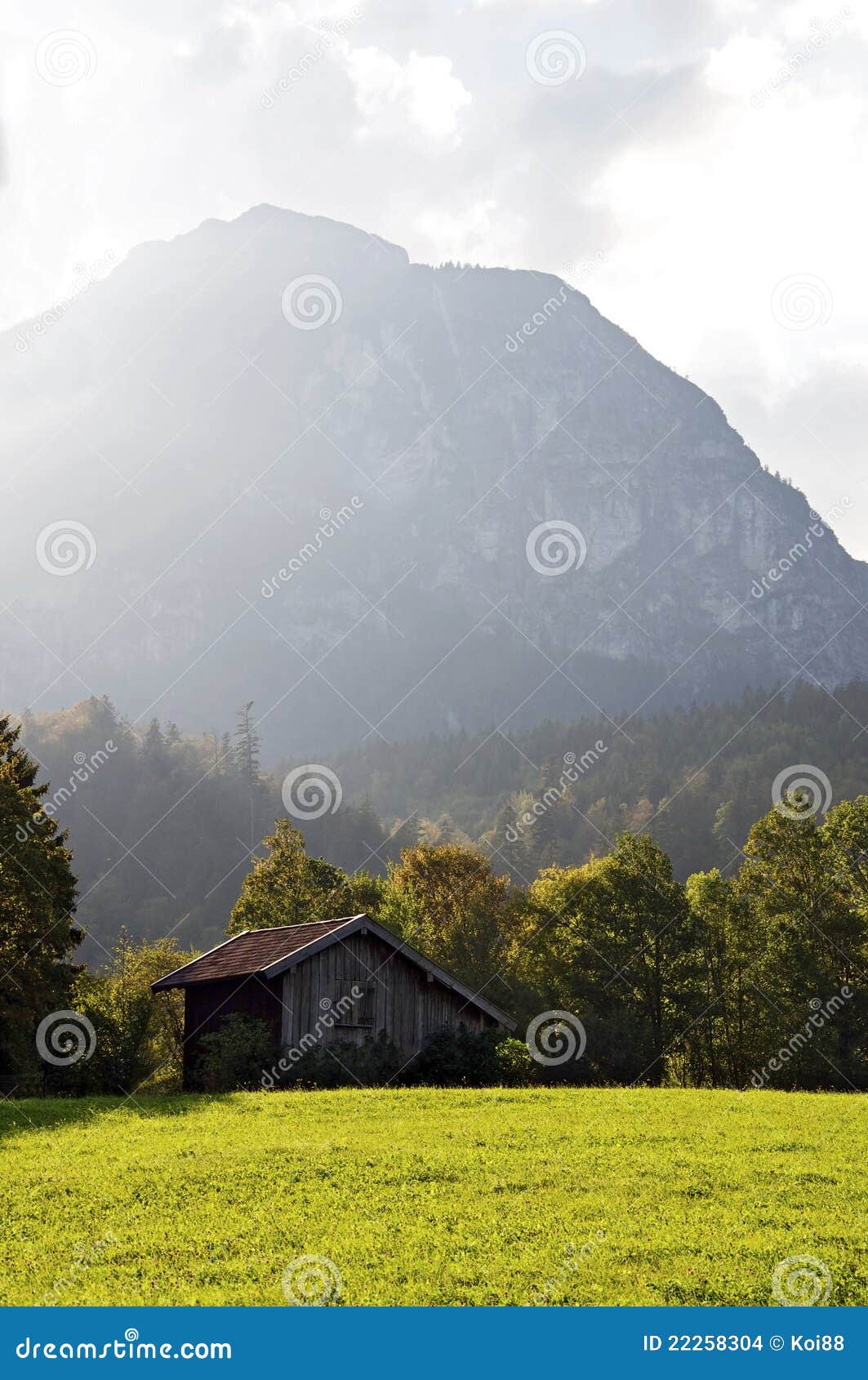 Alpine Hut stock photo. Image of fall, nature, beautiful - 22258304