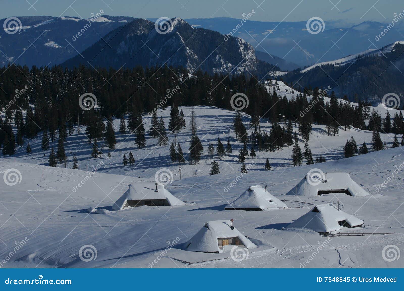 Alpine hut stock image. Image of nature, europe, magic - 7548845