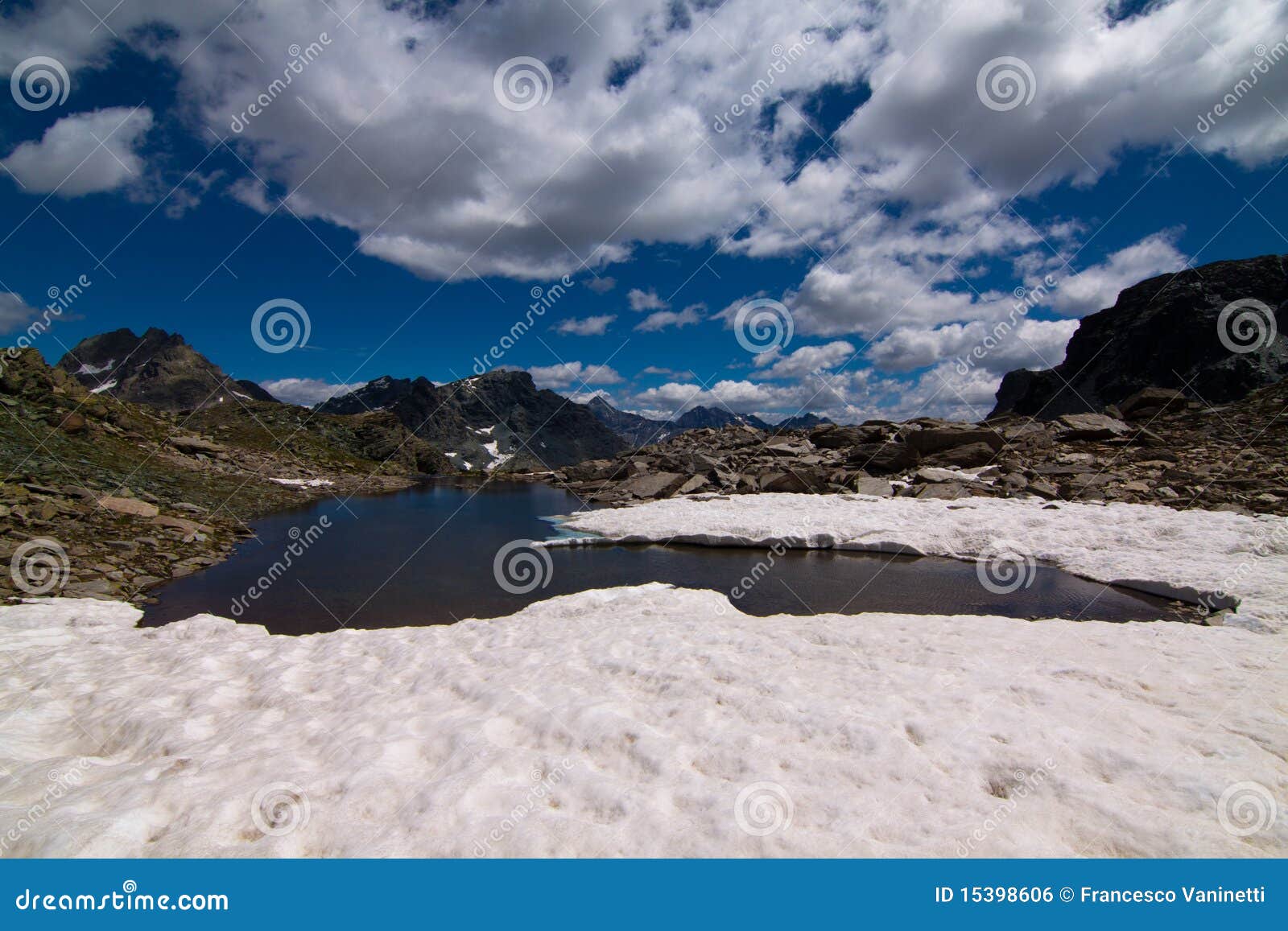 Alpine lake stock photo. Image of lake, mountains, canada - 15398606