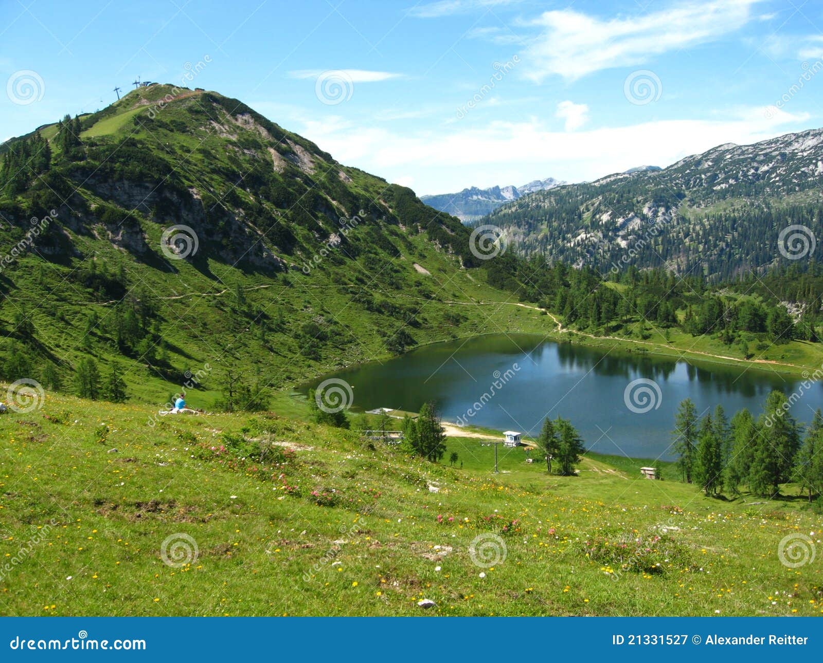 Alpine lake stock image. Image of quiet, environment - 21331527