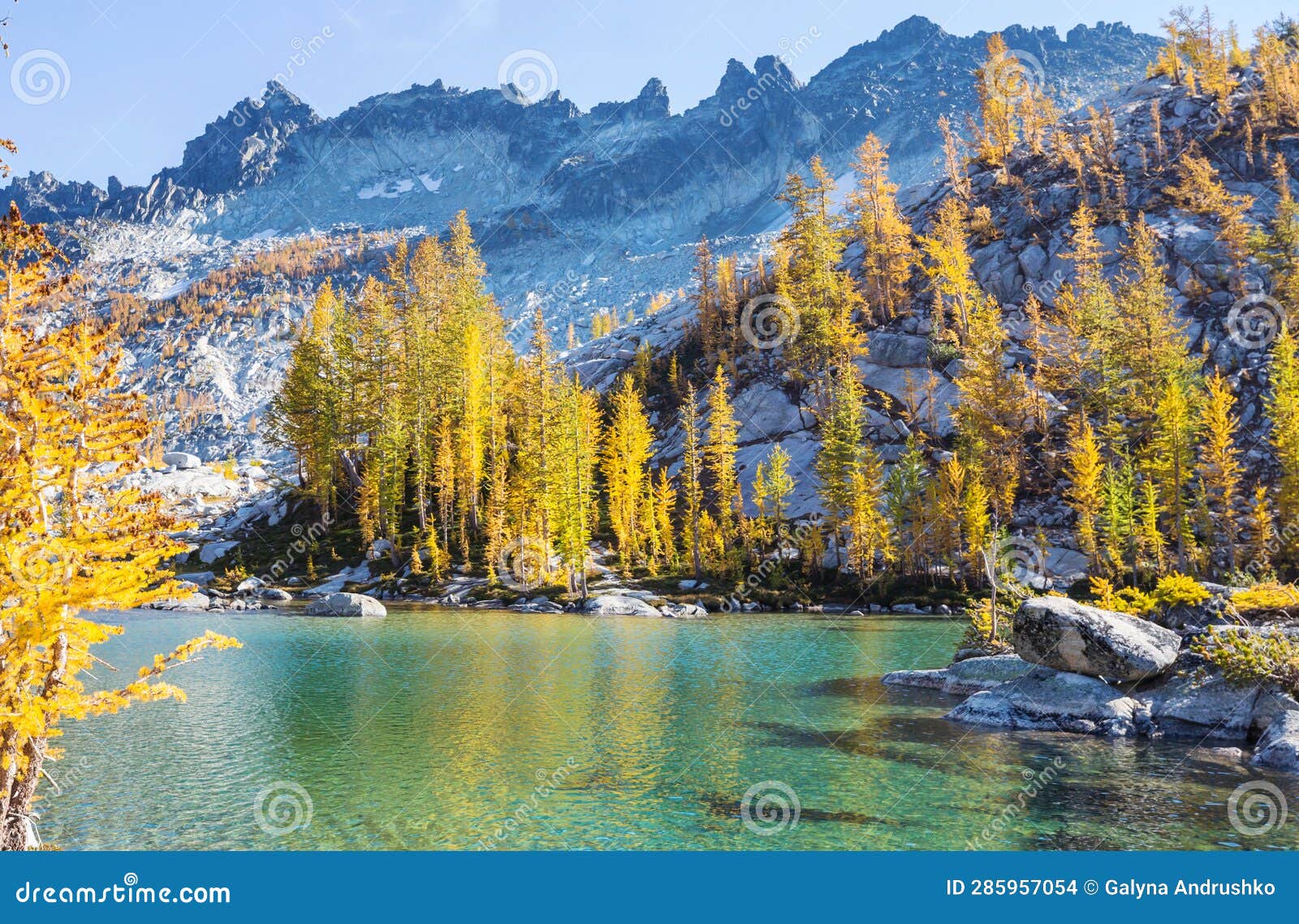 Alpine lake stock photo. Image of lake, environment - 285957054