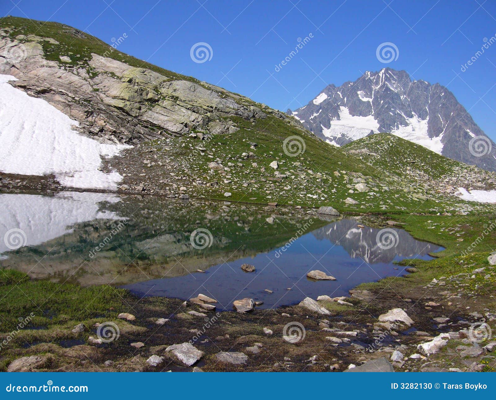 Alpine lake. Mountain view stock photo. Image of wild - 3282130