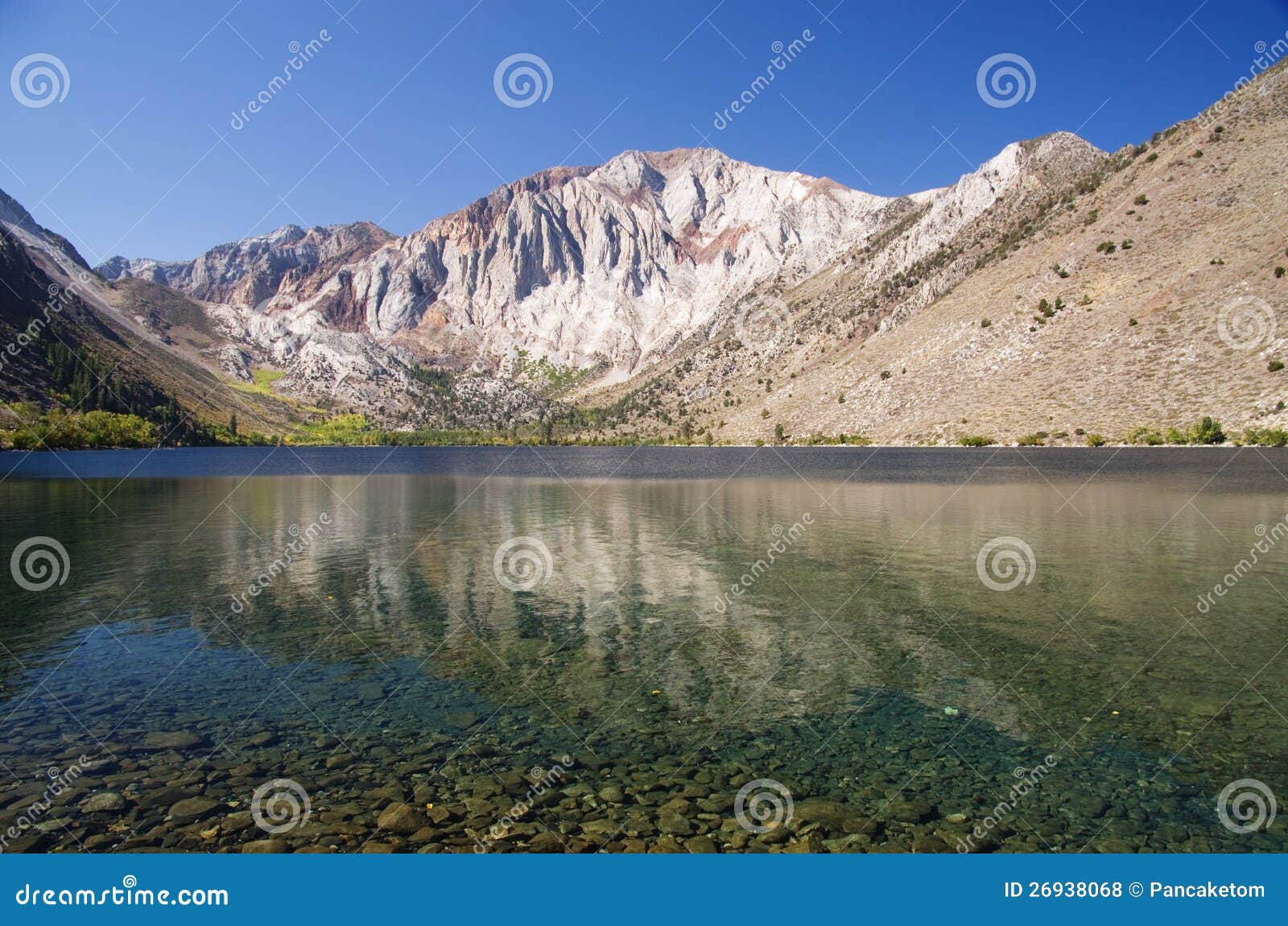Alpine Lake Reflection stock photo. Image of high, peaks - 26938068