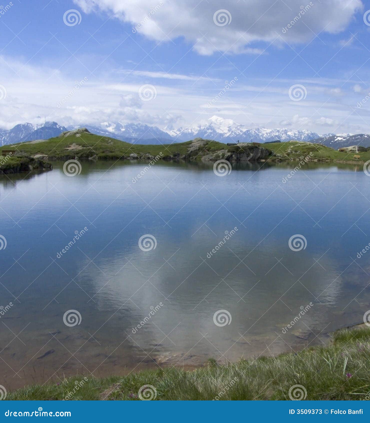 Alpine lake reflections stock image. Image of blausee - 3509373