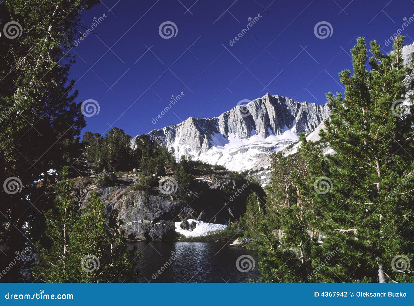 Alpine Lake in Sierra Nevada of California Stock Photo - Image of ...