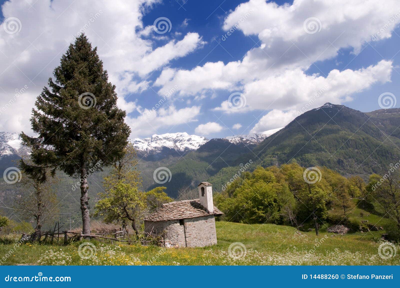 Alpine landscape stock photo. Image of herd, hiking, environment - 14488260