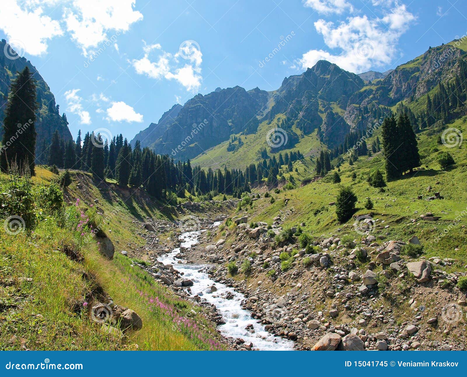Alpine landscape stock image. Image of alpine, austria - 15041745