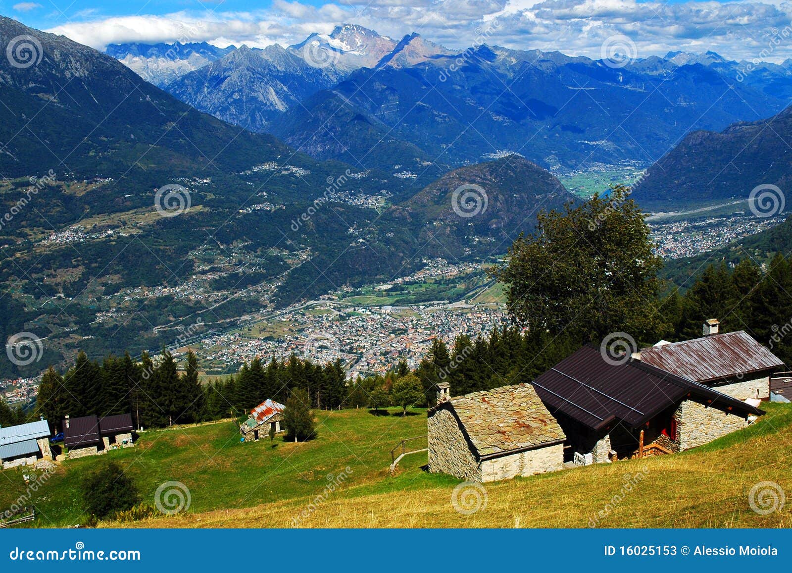 Alpine landscape stock image. Image of peaks, panning - 16025153