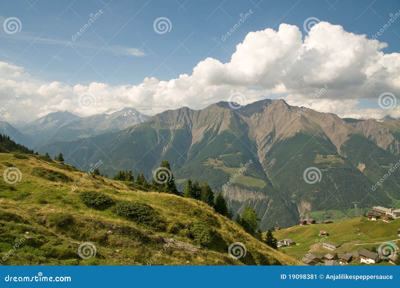 Alpine landscape stock image. Image of natural, peak - 19098381