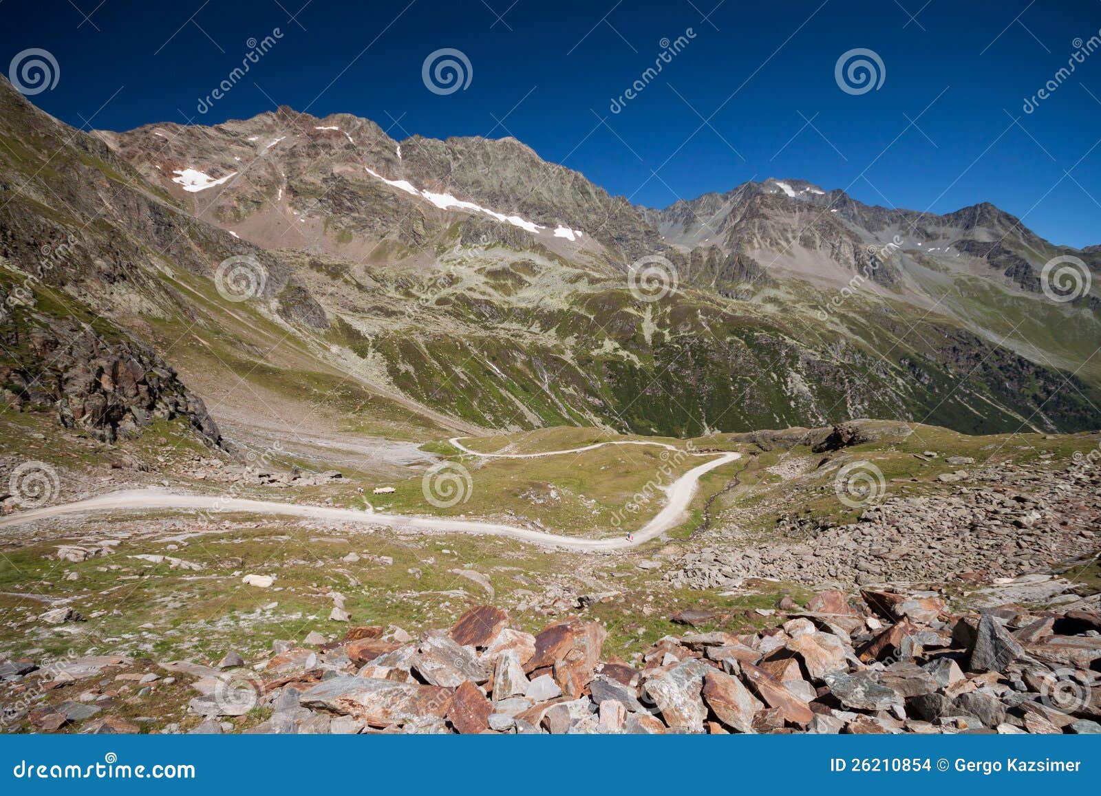 Alpine landscape stock photo. Image of mountain, summer - 26210854