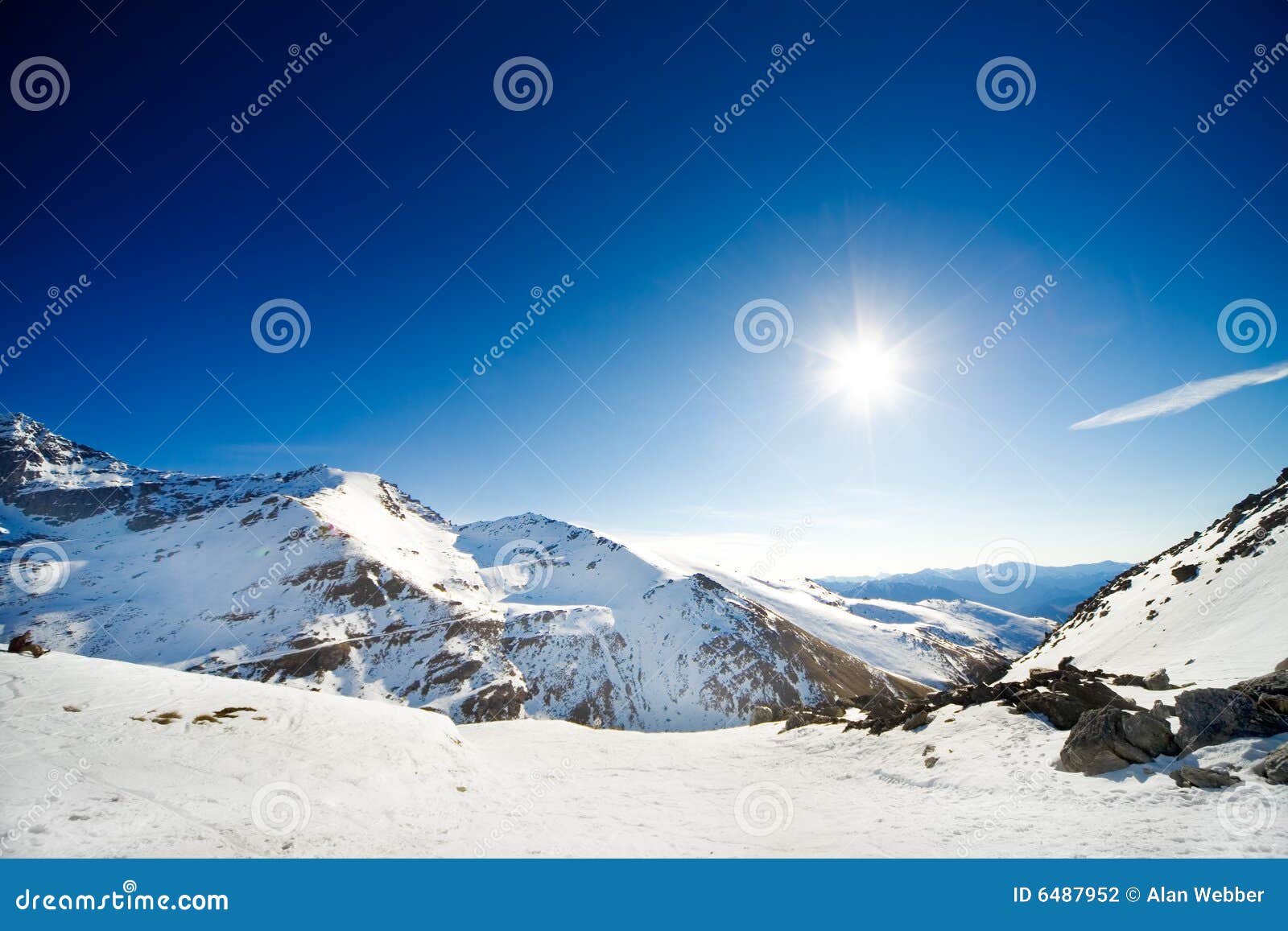 Alpine Landscape Panorama With Small Soldiers Monument Facing The ...