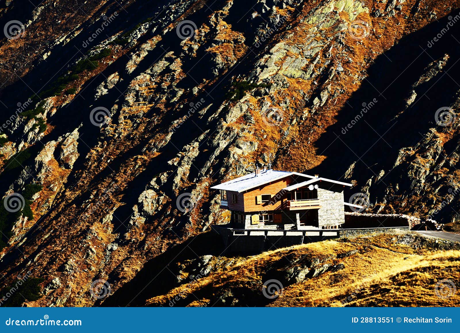 Alpine Landscape in the Transylvanian Alps Stock Image - Image of ...