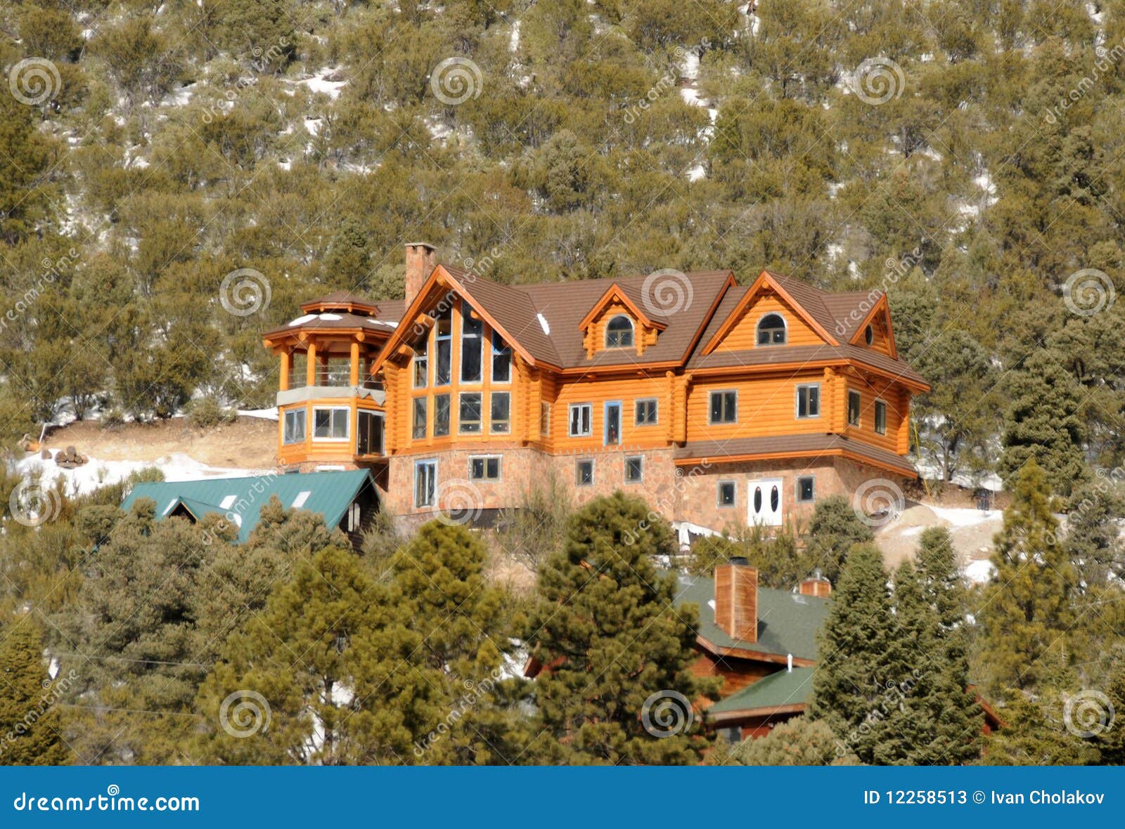 Alpine lodge stock image. Image of scenic, remote, wood - 12258513