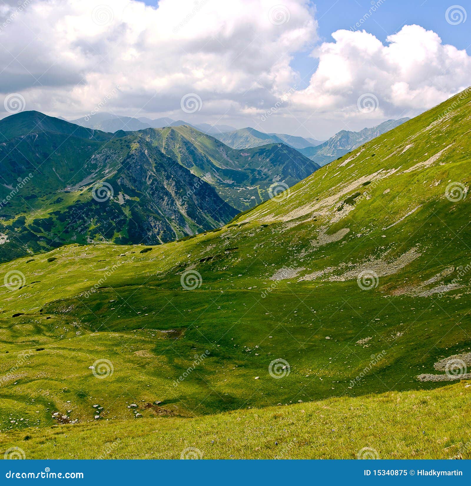 Alpine meadow stock image. Image of hiking, range, panorama - 15340875