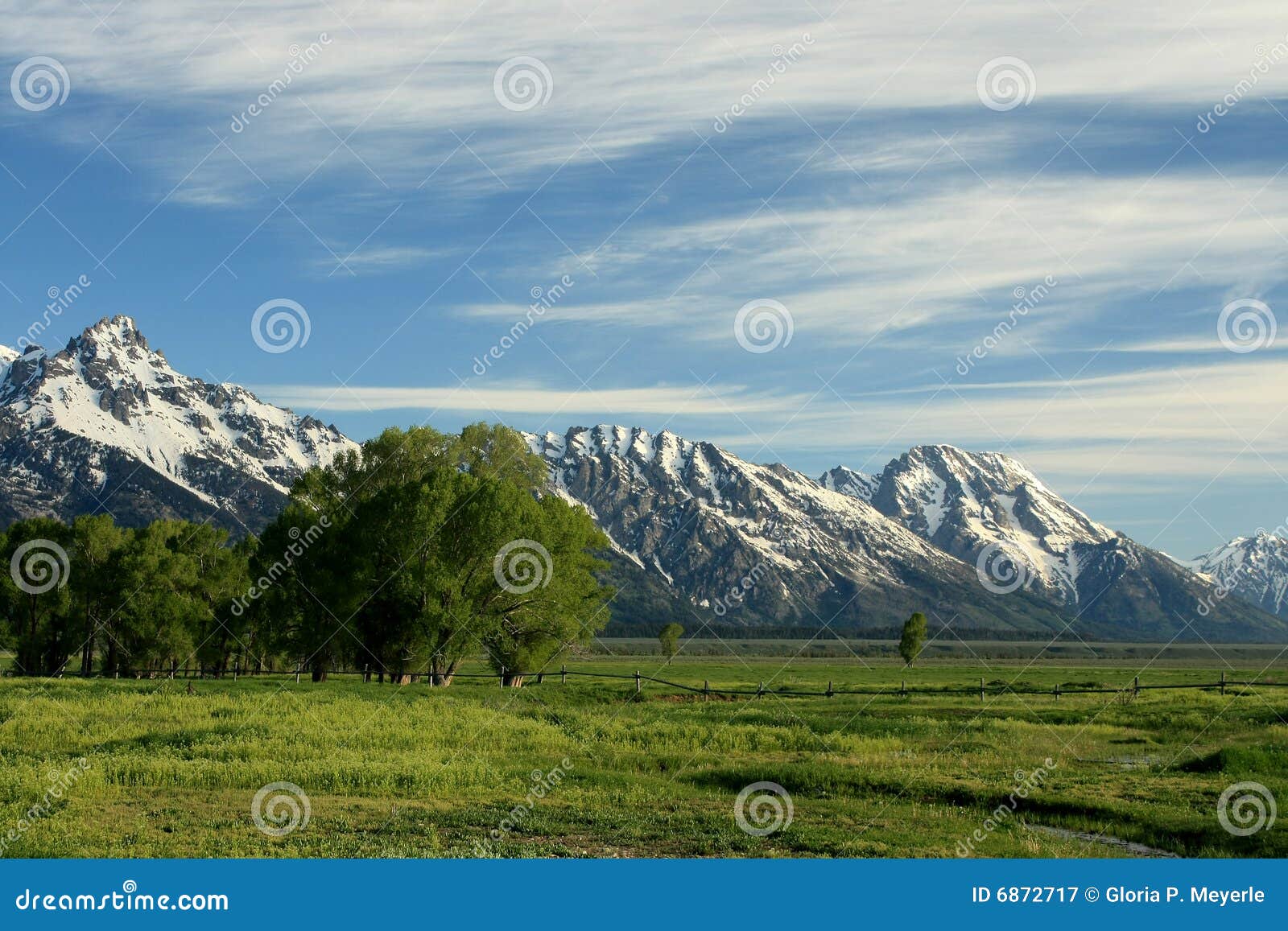 Alpine Meadow stock image. Image of peaks, clouds, alpine - 6872717