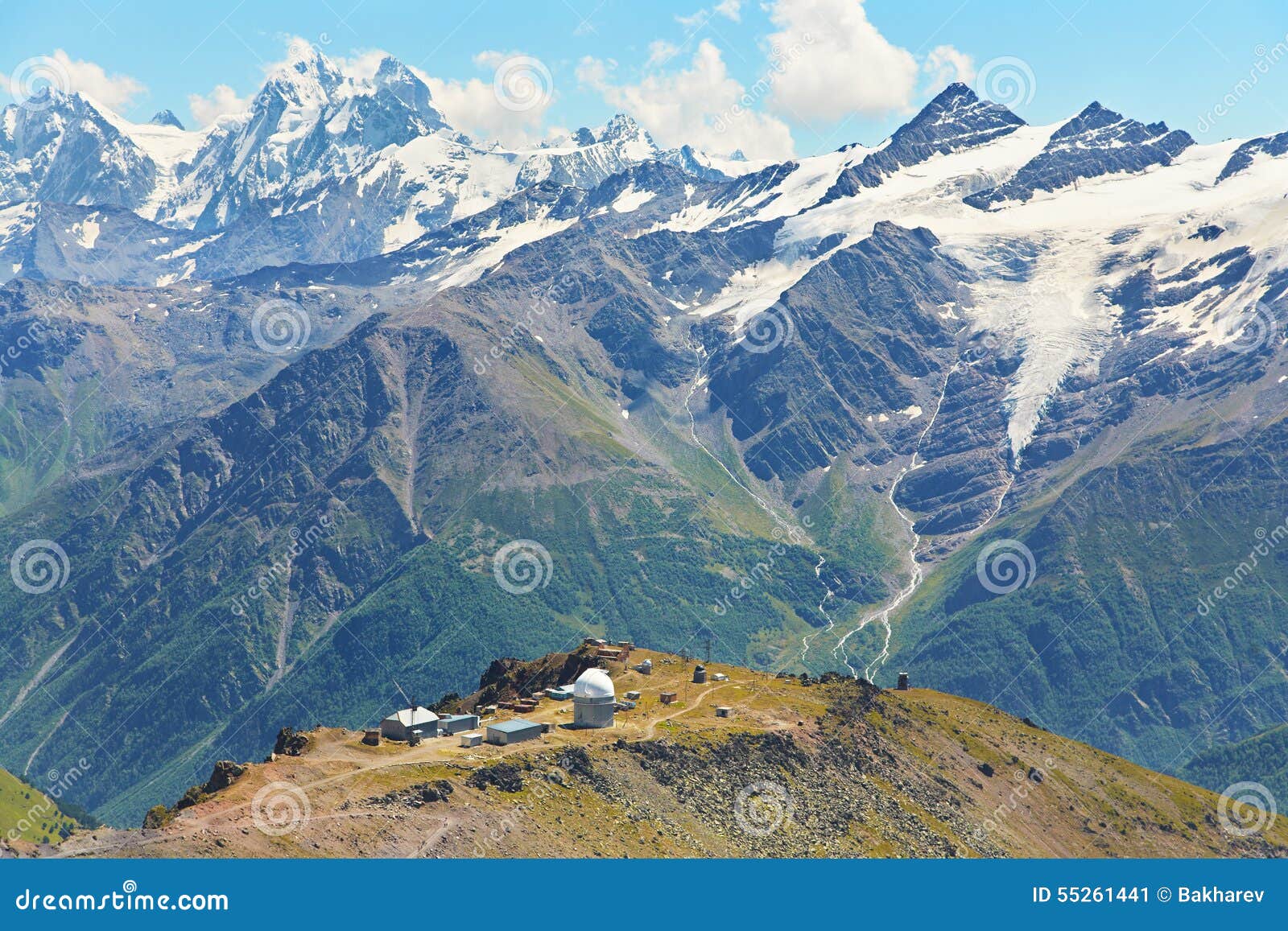 Alpine mountain landscape stock image. Image of observatory - 55261441