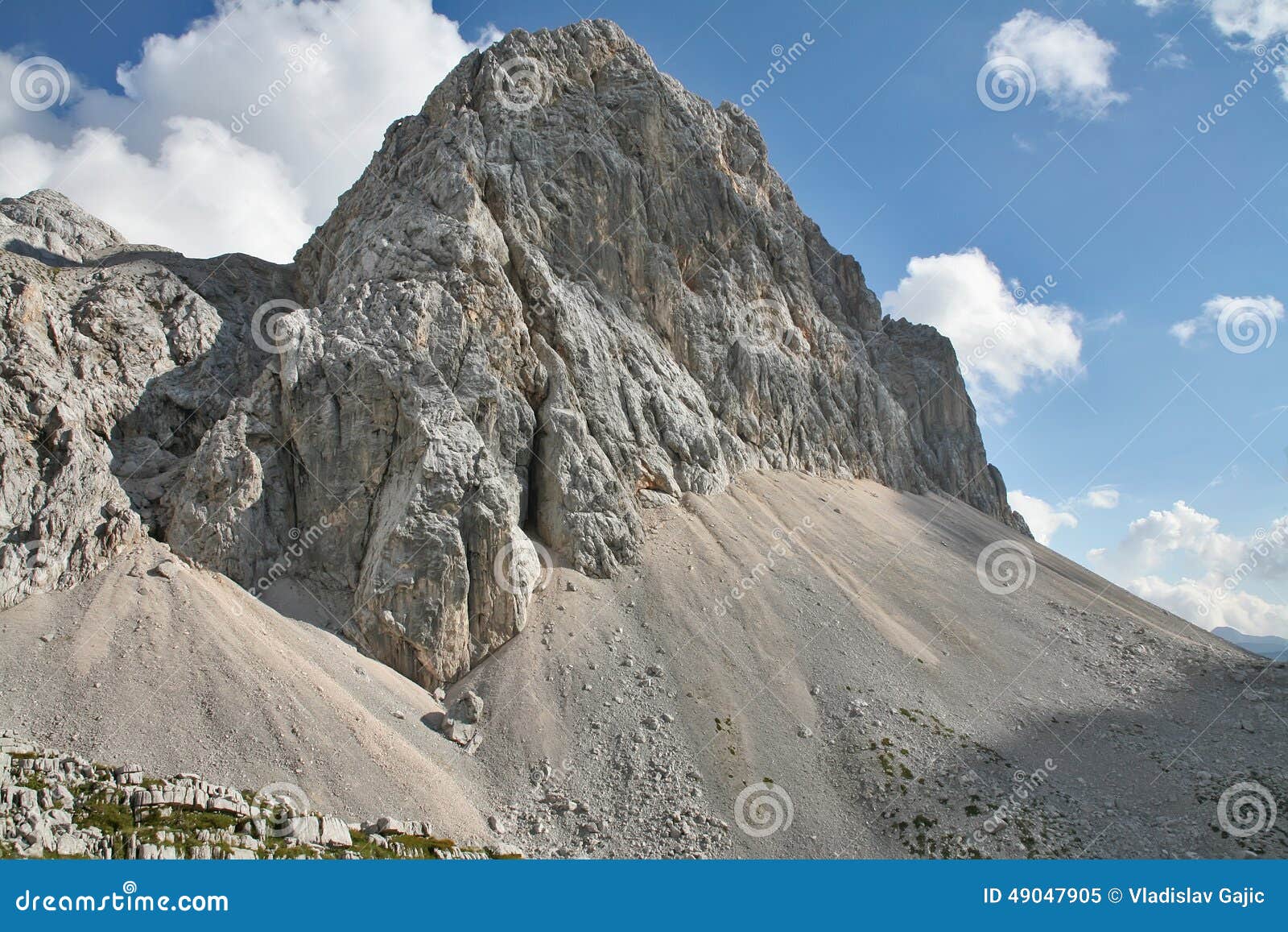 Alpine Mountain - Rockslides Stock Image - Image of scree, danger: 49047905