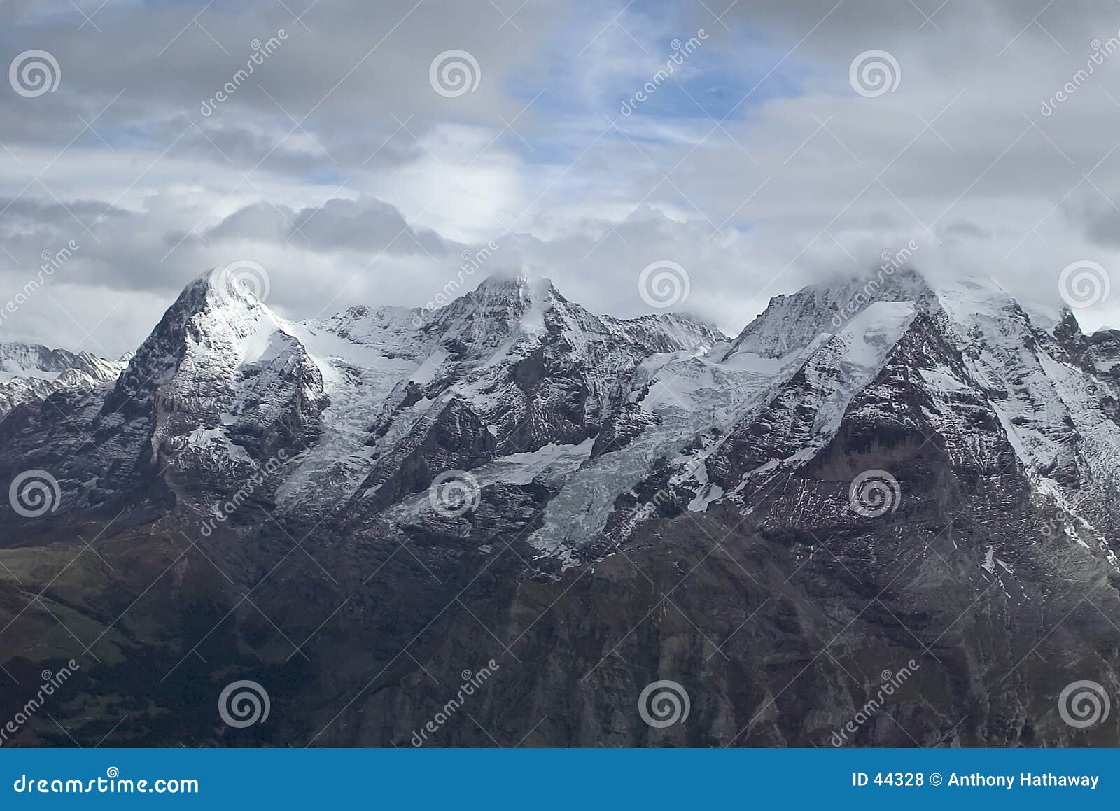 Alpine mountains stock photo. Image of jungfrau, snow, eiger - 44328