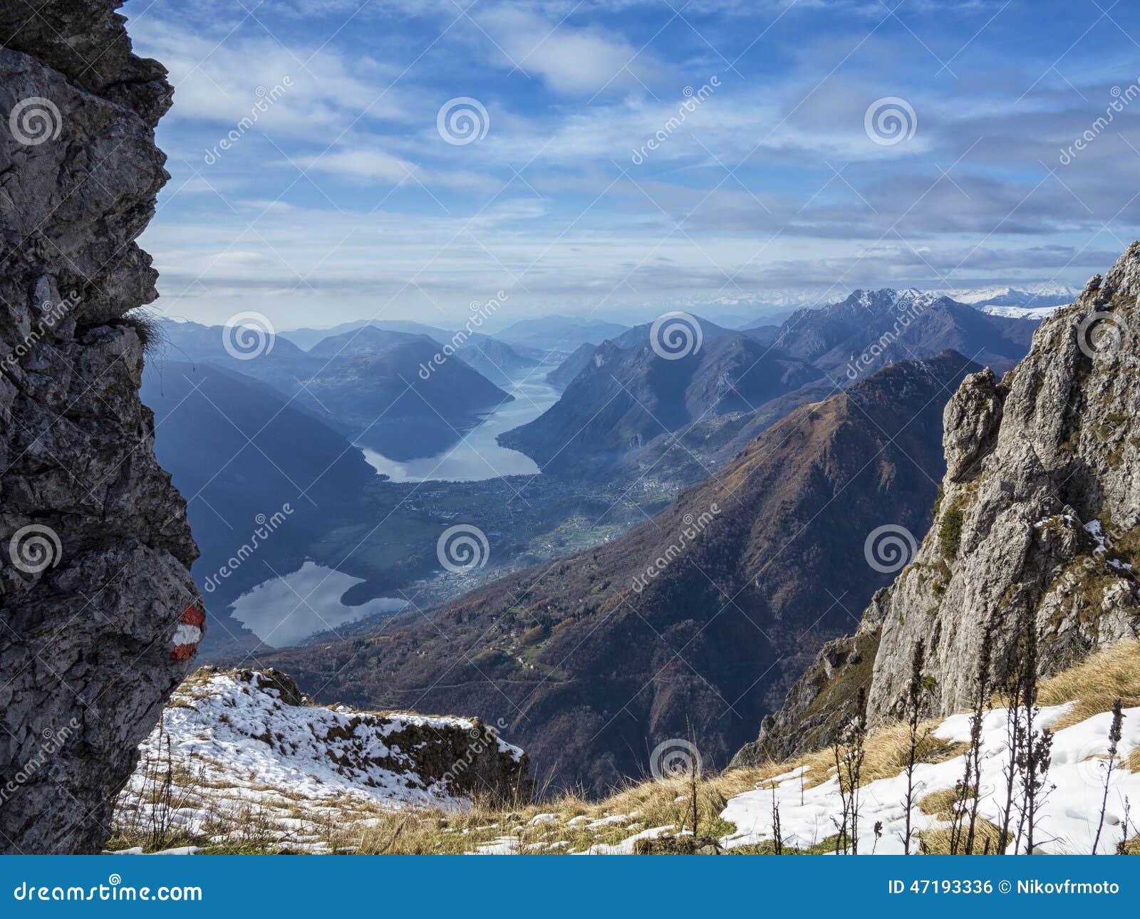 Alpine panorama stock photo. Image of outdoor, panorama - 47193336