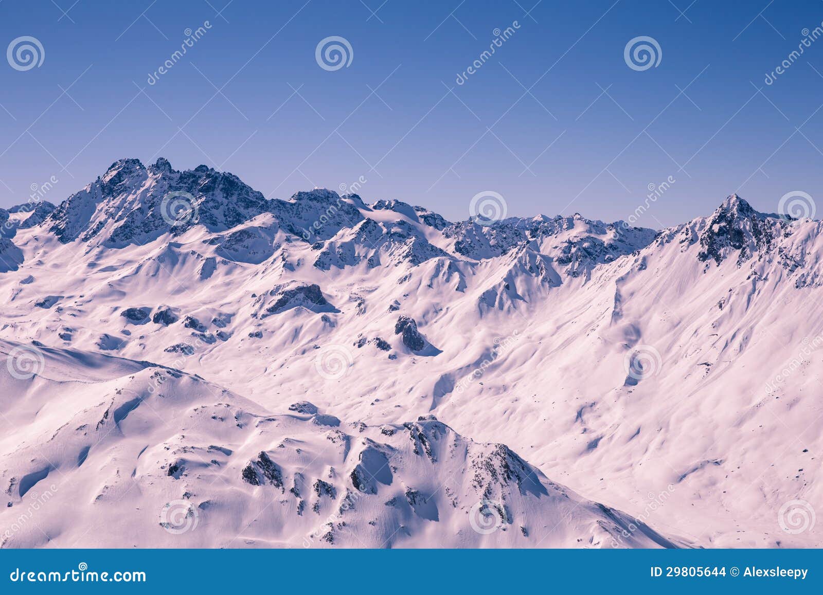 Overlooking Ischgl Ski Resort Stock Photo - Image of steep, range: 29805644