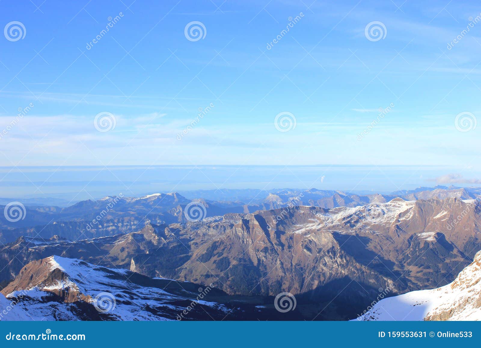 Alpine Panorama in the Swiss Alps Stock Image - Image of bright, alps ...