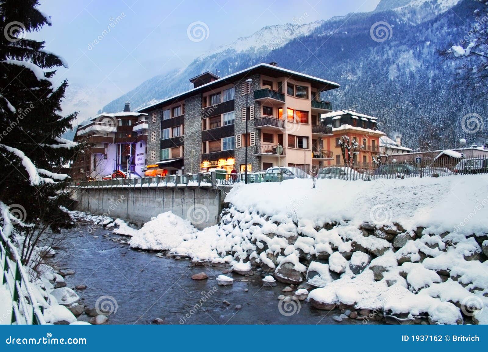 Alpine Resort, Chamonix, France, Stock Photo - Image of fascinating ...