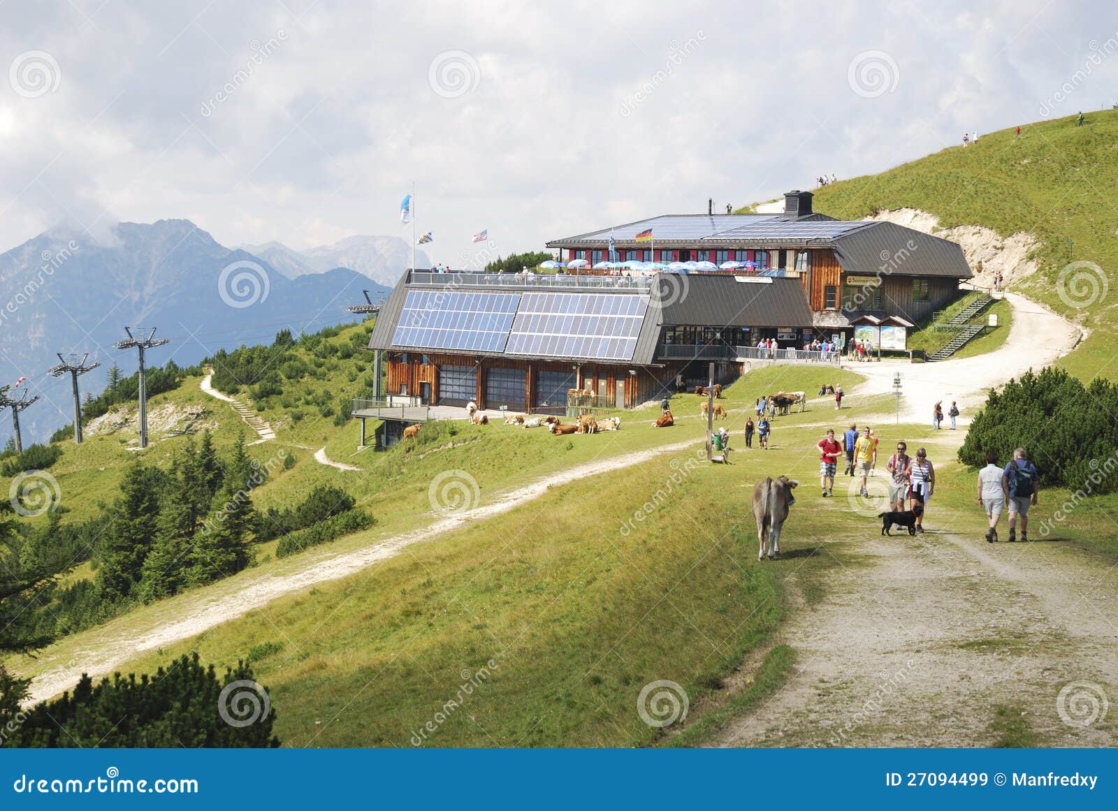 Alpine Restaurant editorial stock image. Image of mountain - 27094499