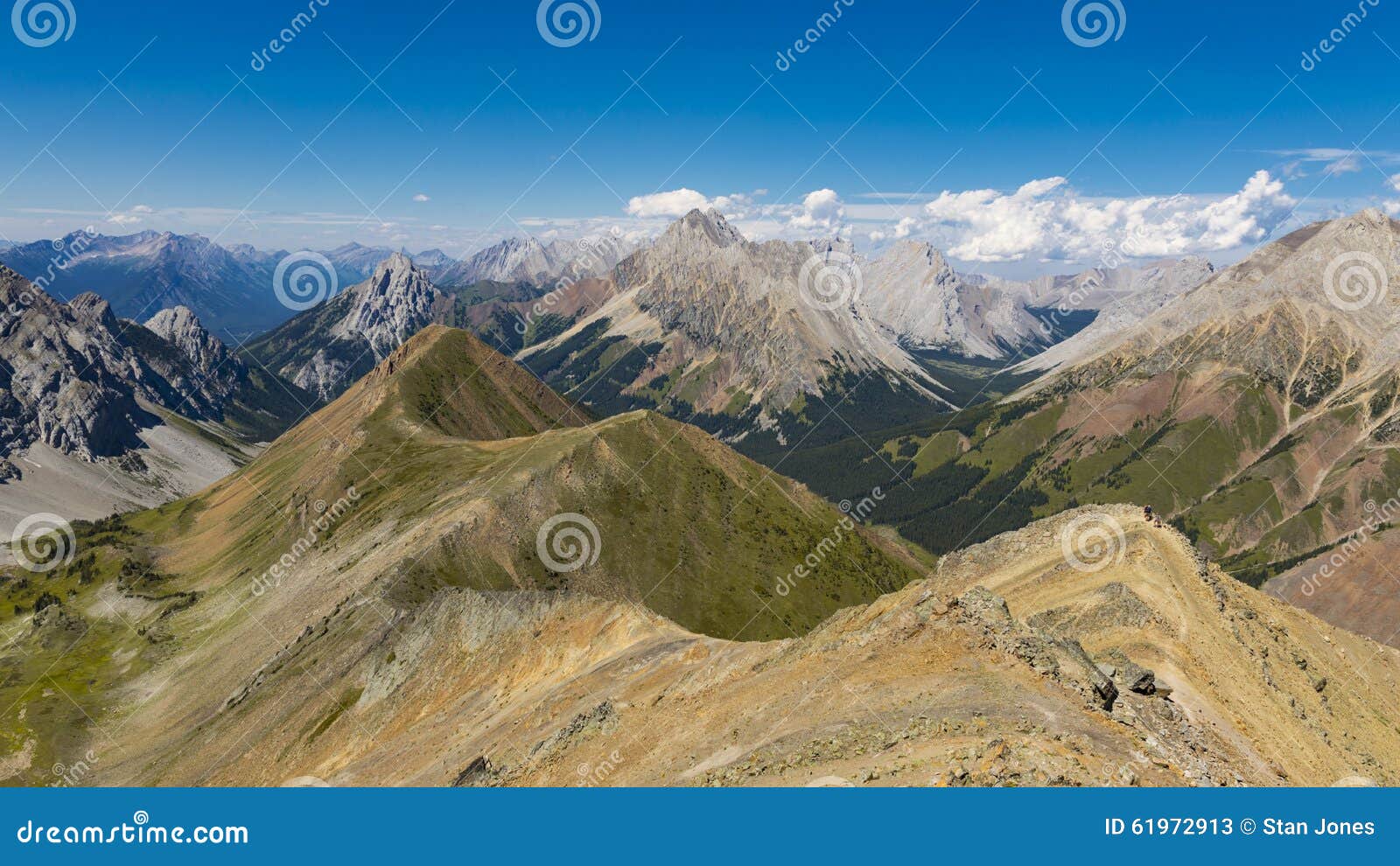 Alpine Ridge in the Rocky Mountains Alberta Canada Stock Image - Image ...