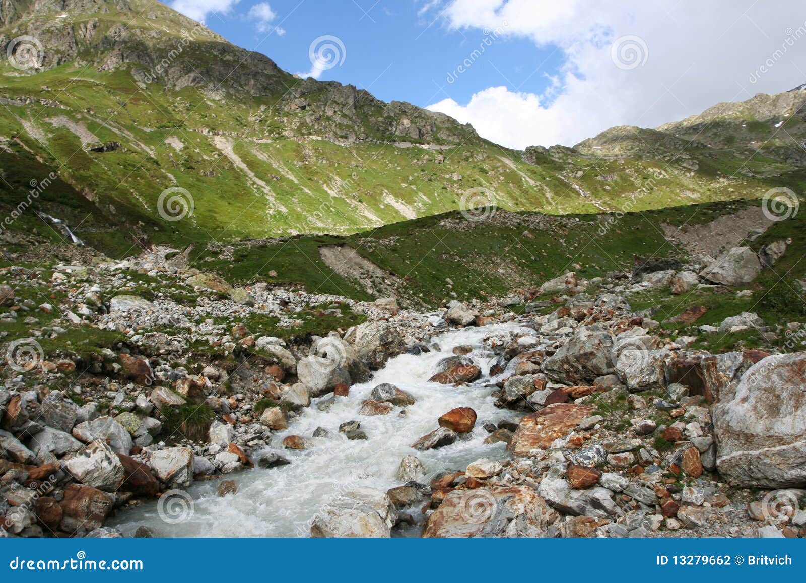 Alpine river stock photo. Image of environmental, mountain - 13279662