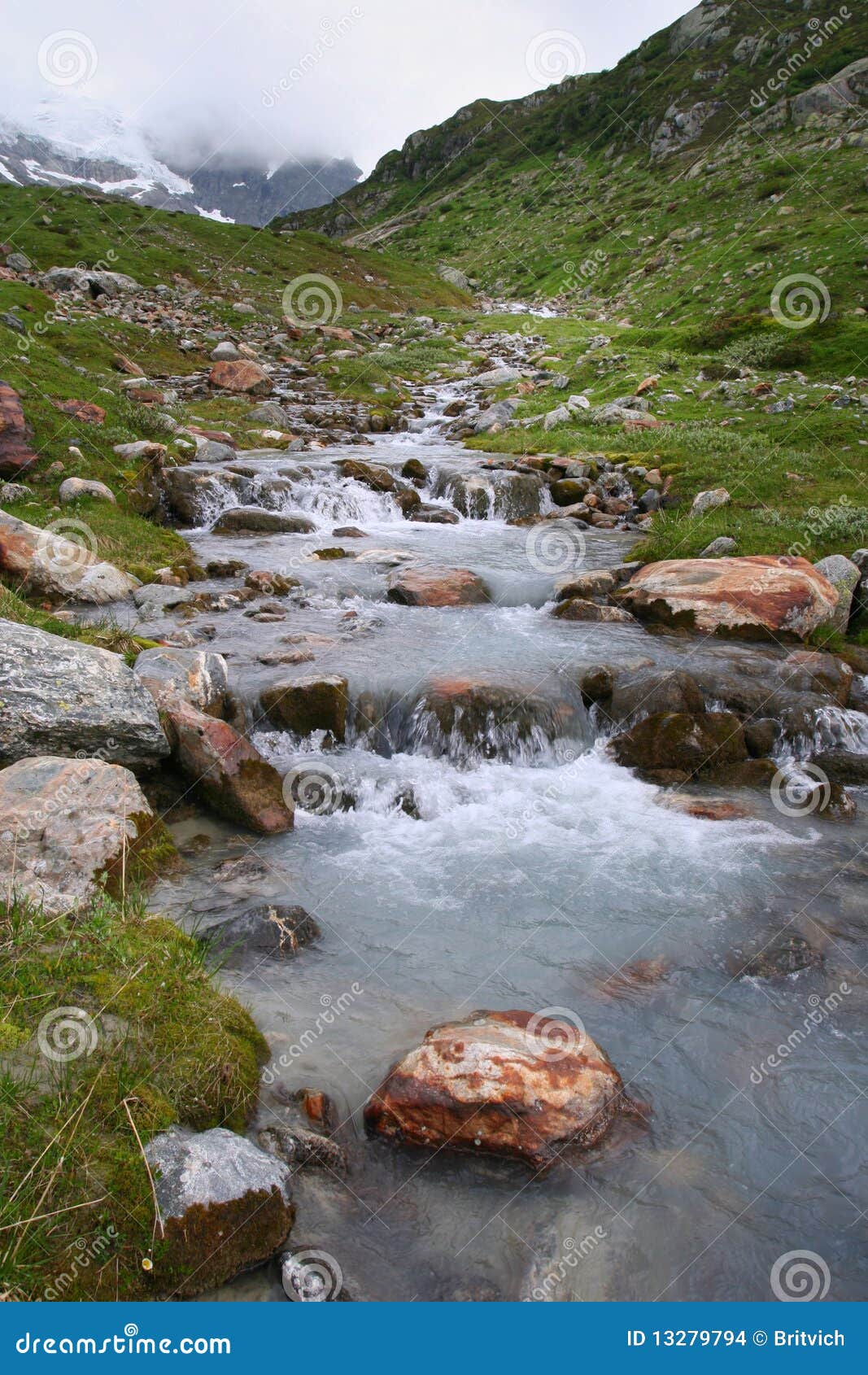 Alpine river stock photo. Image of fall, calming, cloud - 13279794