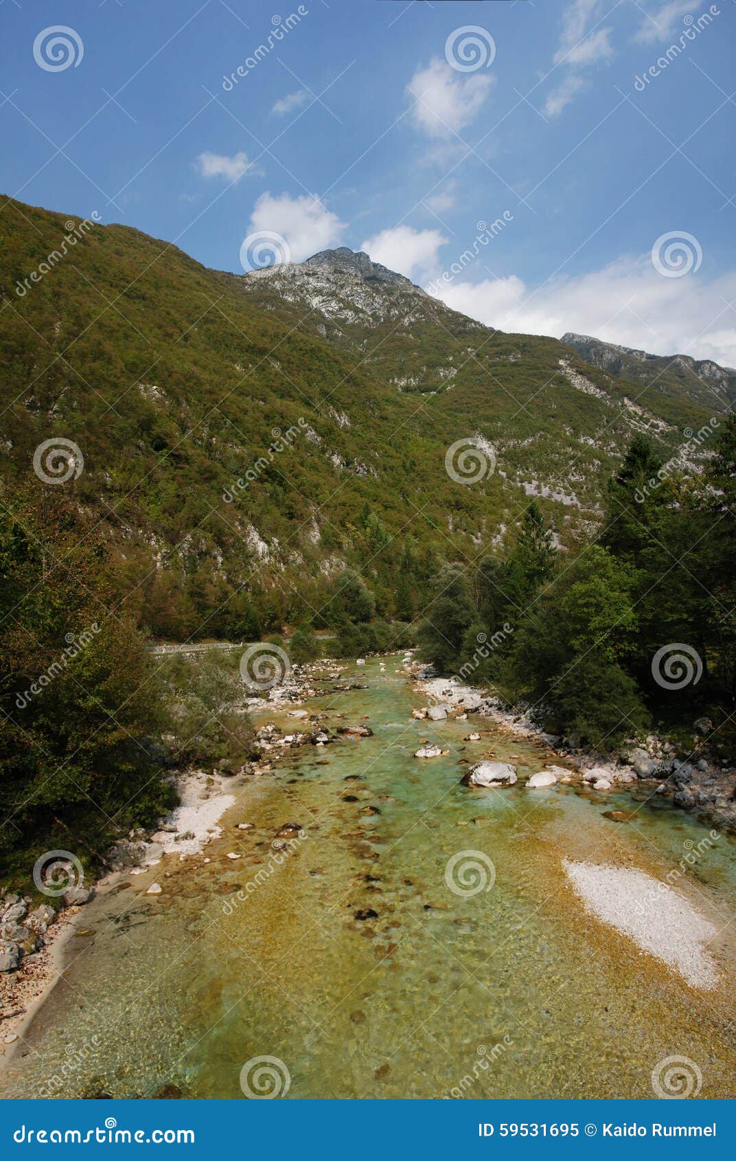 Alpine river stock image. Image of peak, clear, mountain - 59531695