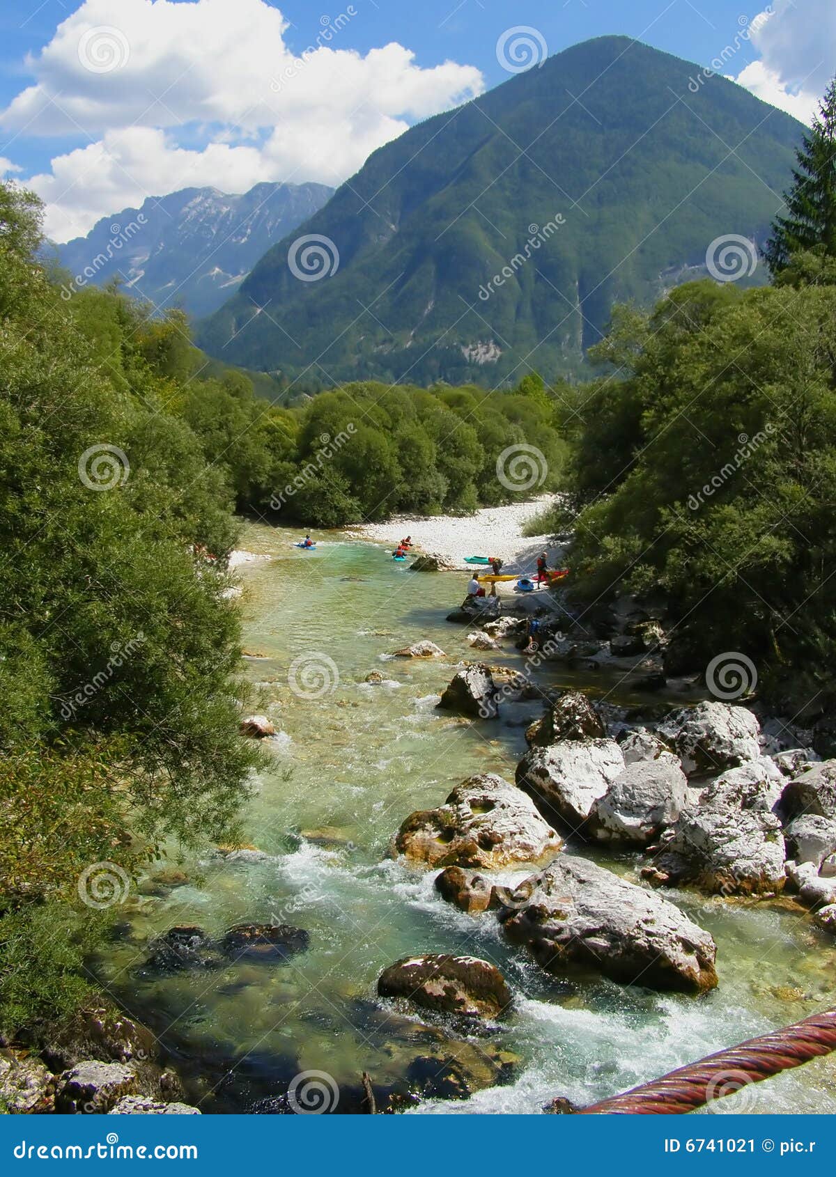 Alpine river landscape stock image. Image of extreme, europe - 6741021