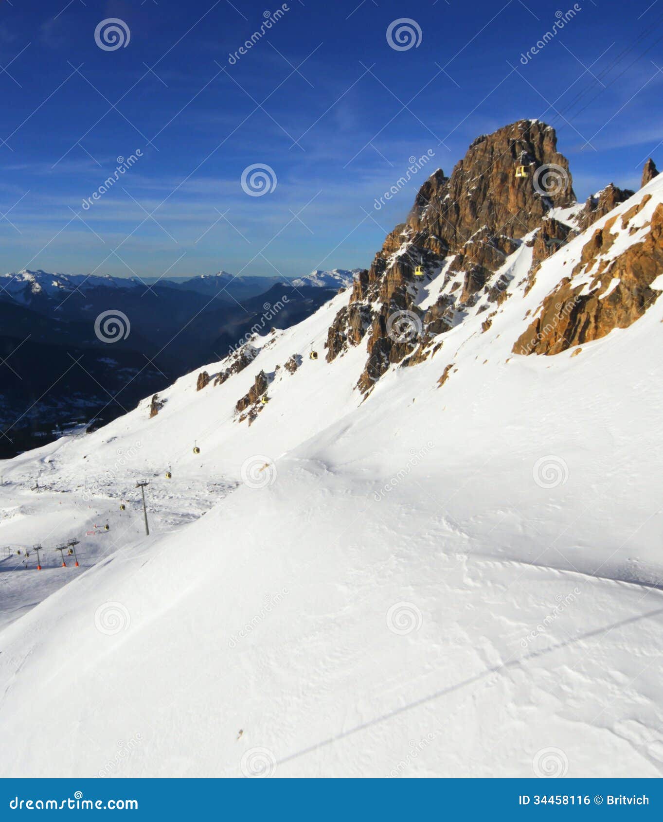 Alpine rocks stock photo. Image of alps, movement, boost - 34458116