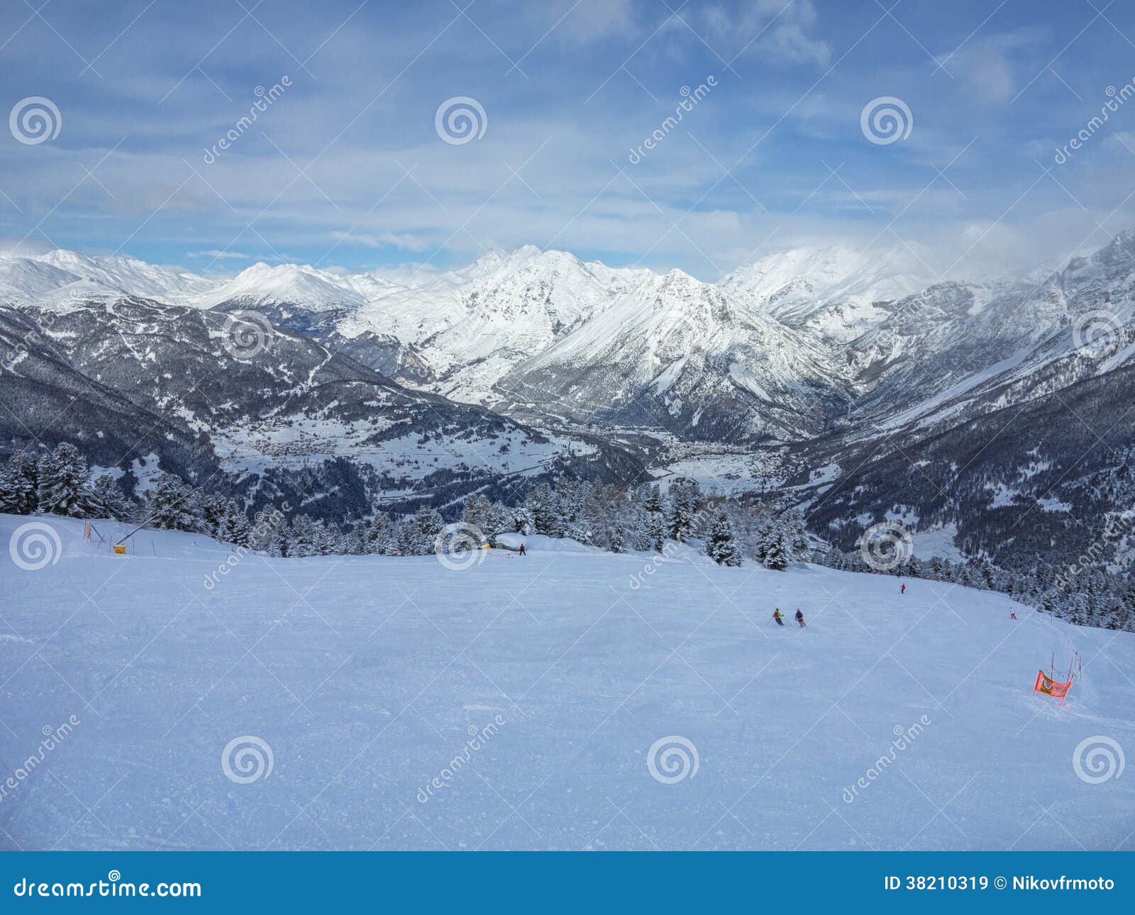 Alpine s panorama stock image. Image of altitude, scenic - 38210319