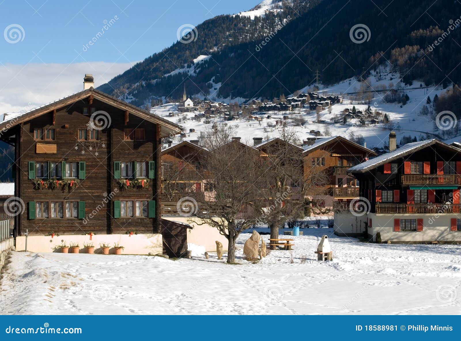 Alpine Scene, Switzerland stock image. Image of alpine - 18588981