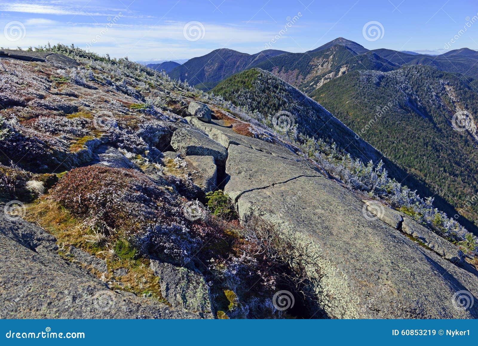 Alpine Setting in the Adirondack Mountains, New York State Stock Image ...