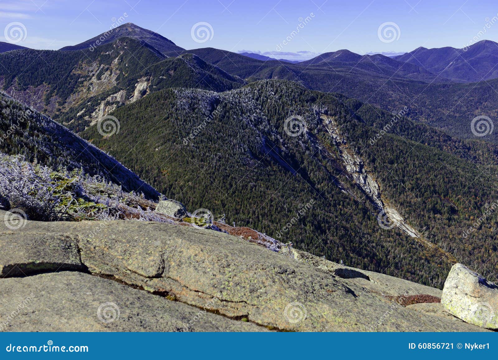 Alpine Setting in the Adirondack Mountains, New York State Stock Image ...