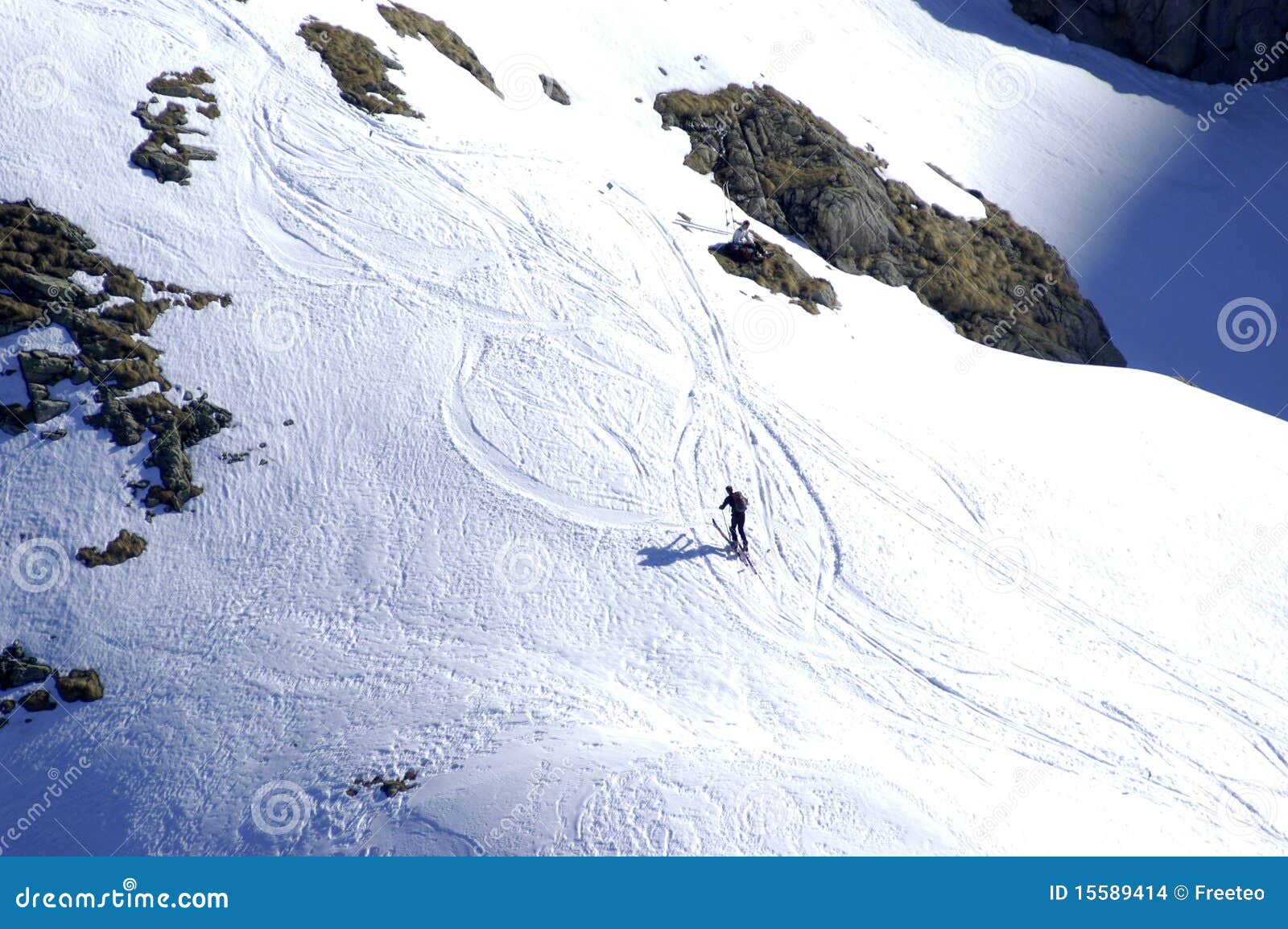 Alpine ski stock photo. Image of agility, extreme, alps - 15589414