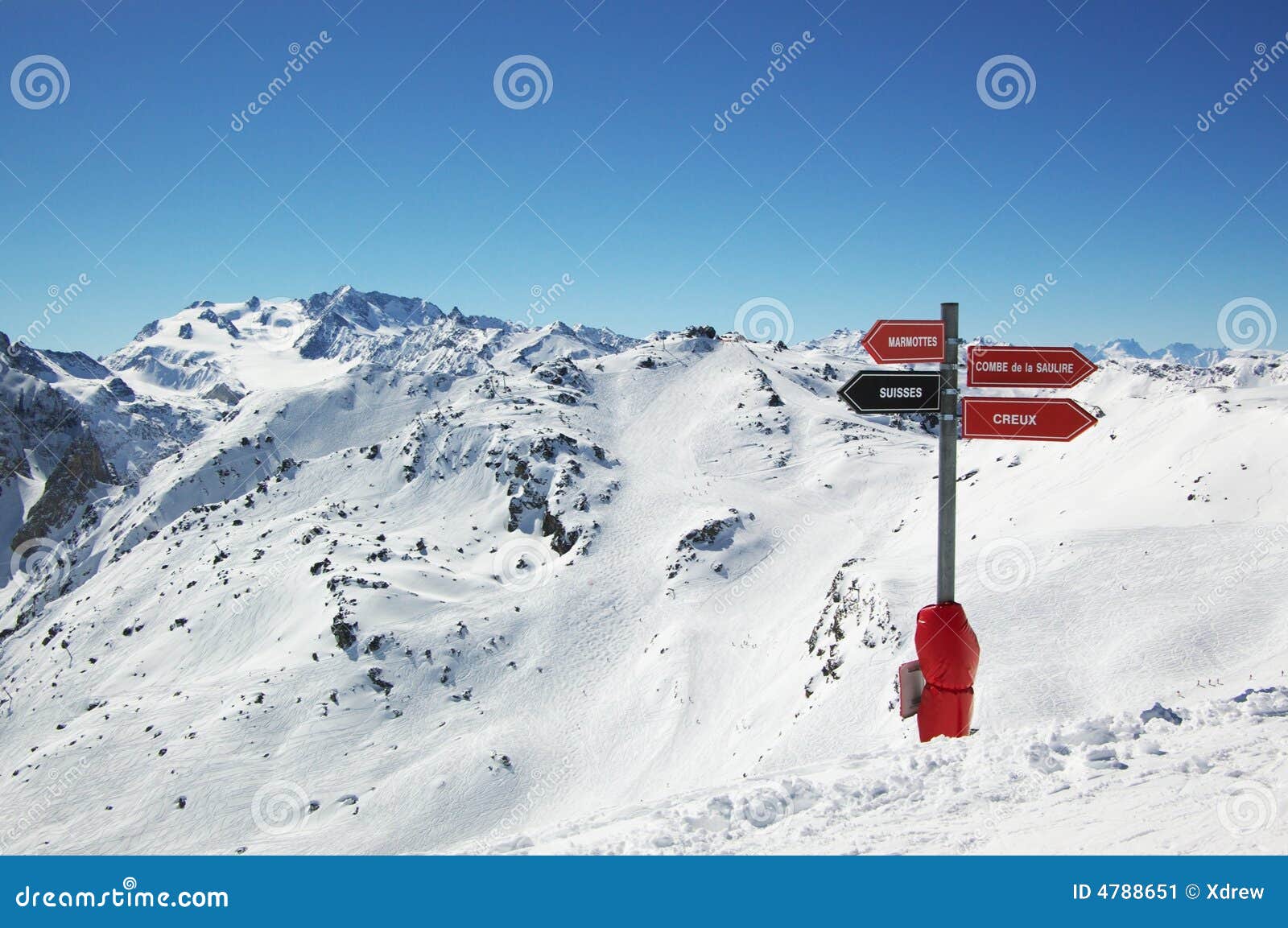 Alpine ski resort view stock image. Image of mountainside - 4788651