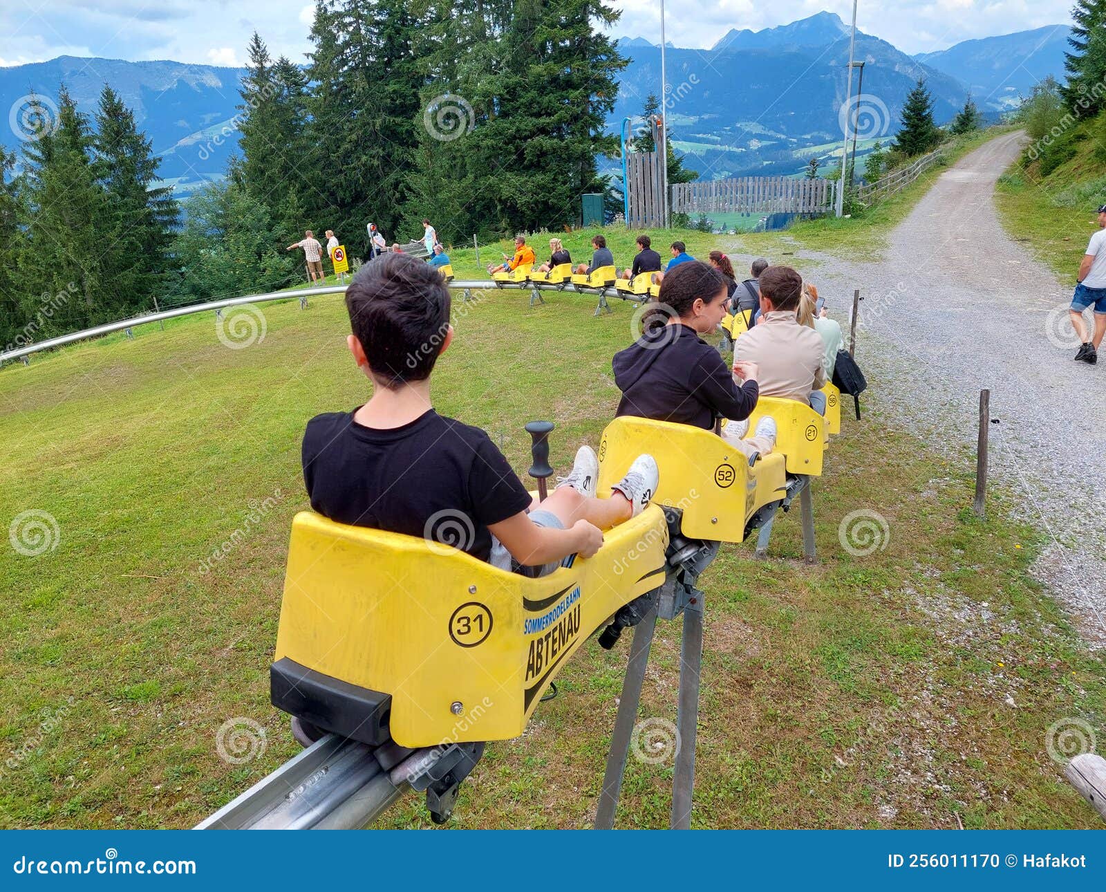 Alpine Slide on the Karkogel in Abtenau Editorial Image - Image of ...